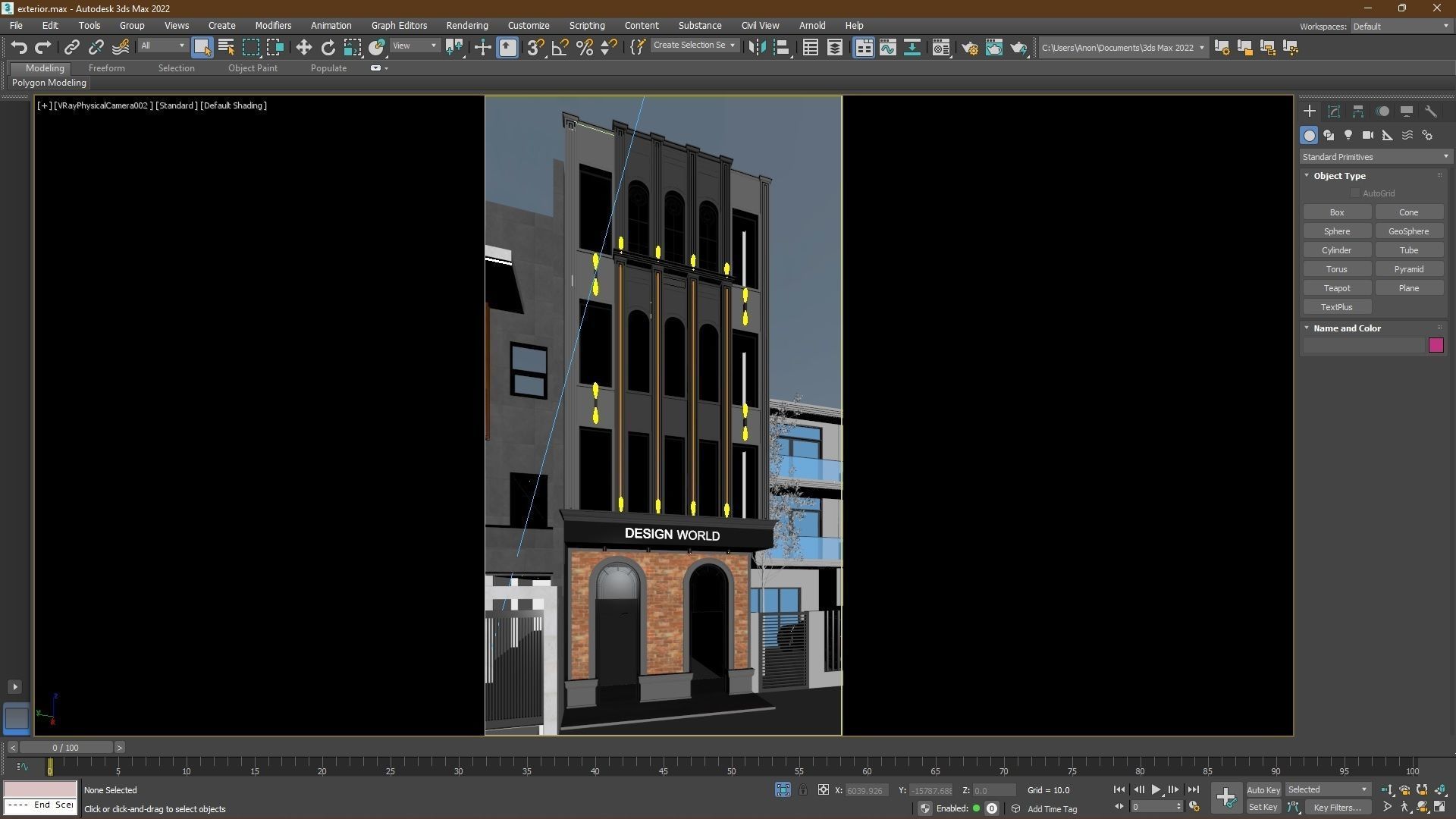 showroom HD textures fast render exterior 3D model | CGTrader