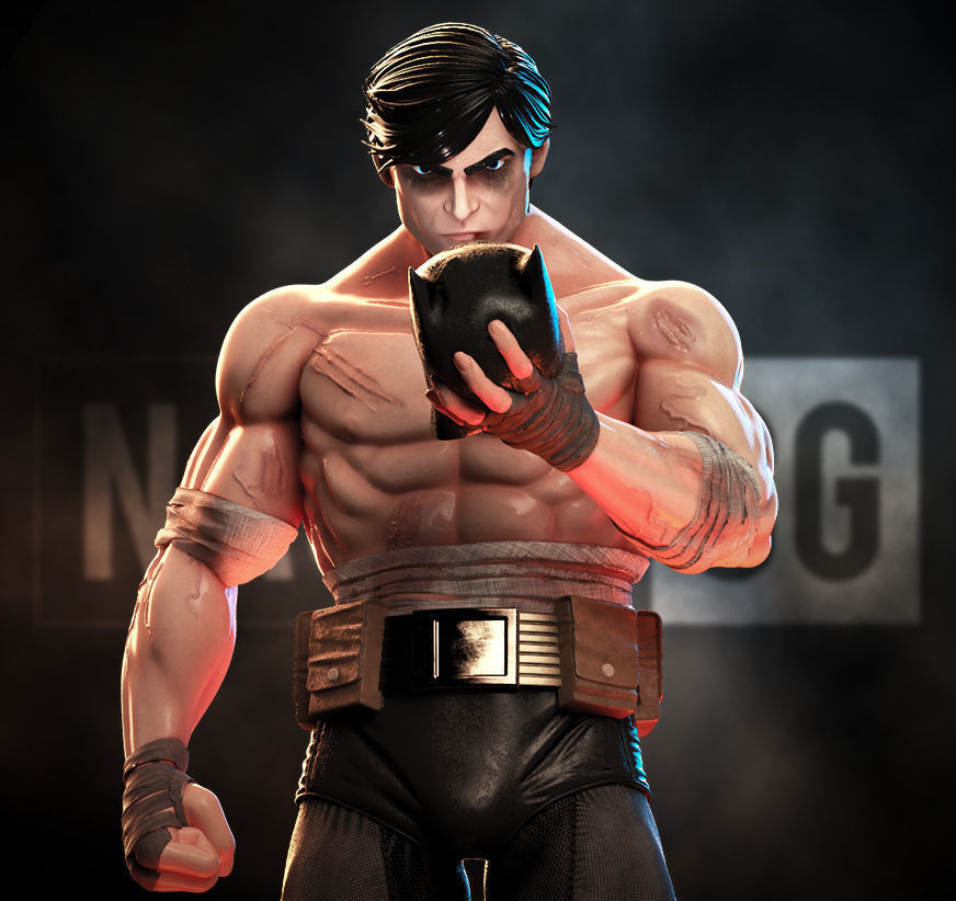 Fan Art Bruce Wayne - Statue 3D model 3D printable | CGTrader