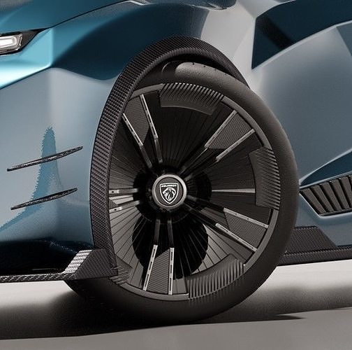 Peugeot rims 3D model | CGTrader