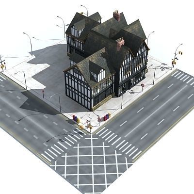 3D model Low Poly Block 08 VR / AR / low-poly | CGTrader