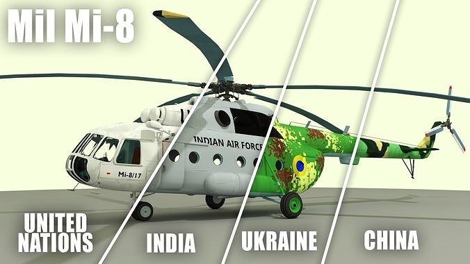 Mil Mi-8 Helicopter 3D model | CGTrader