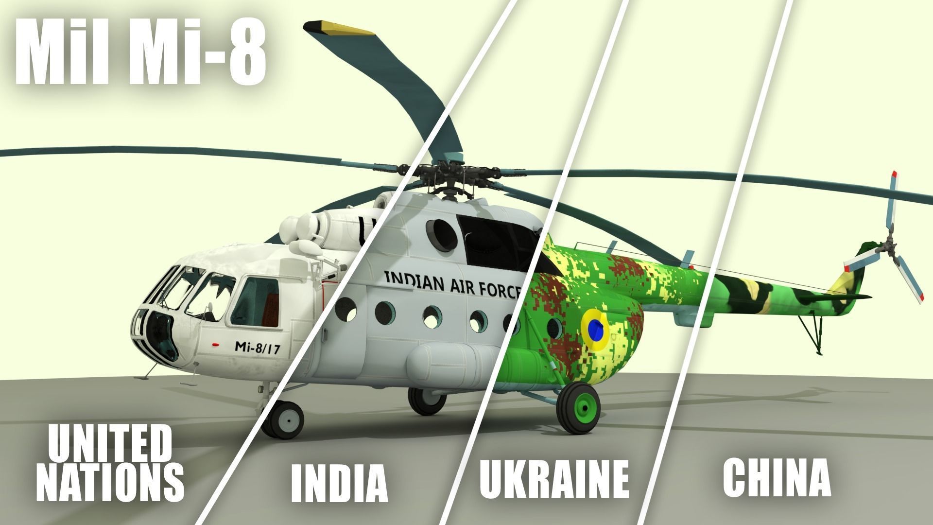 Mil Mi-8 Helicopter 3D model | CGTrader