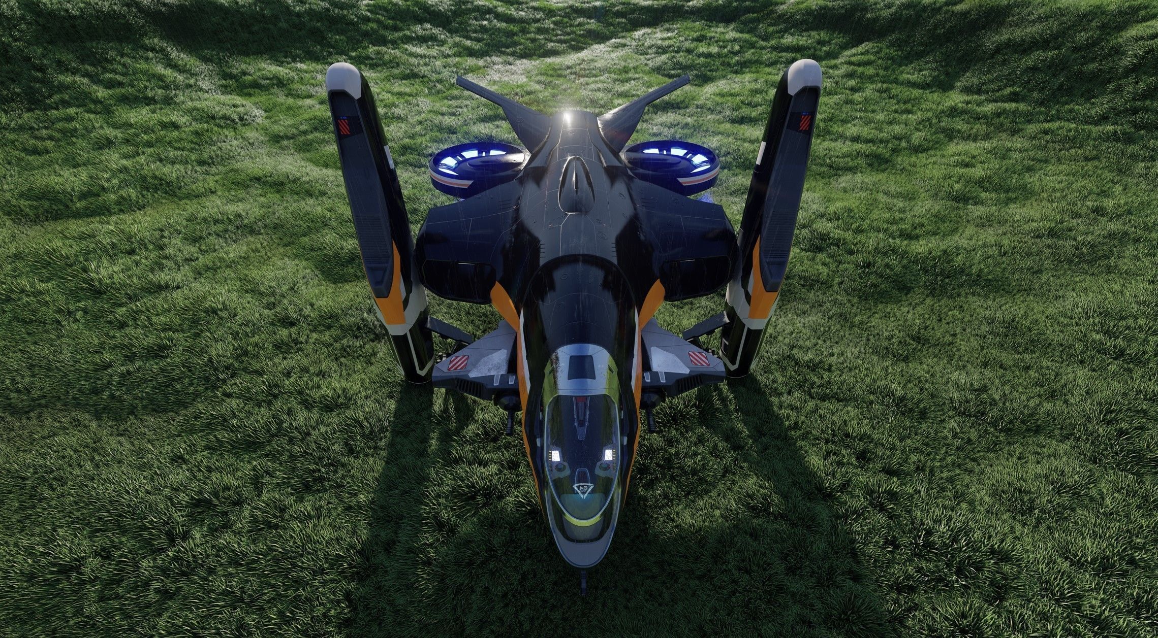 Sci-Fi Light Gunship G9 3D model | CGTrader