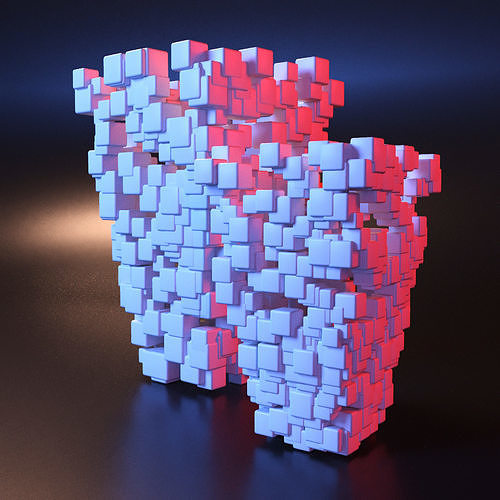 Vase minecraft cubic set 3D model 3D printable | CGTrader