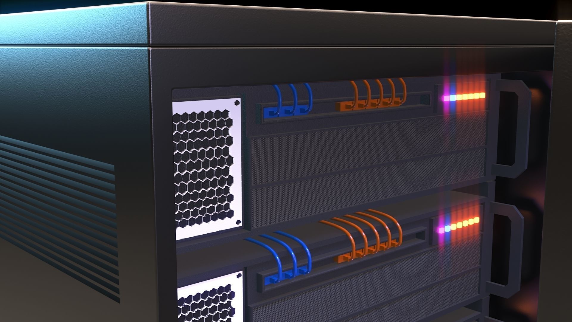 Server Room Racks 3D model | CGTrader