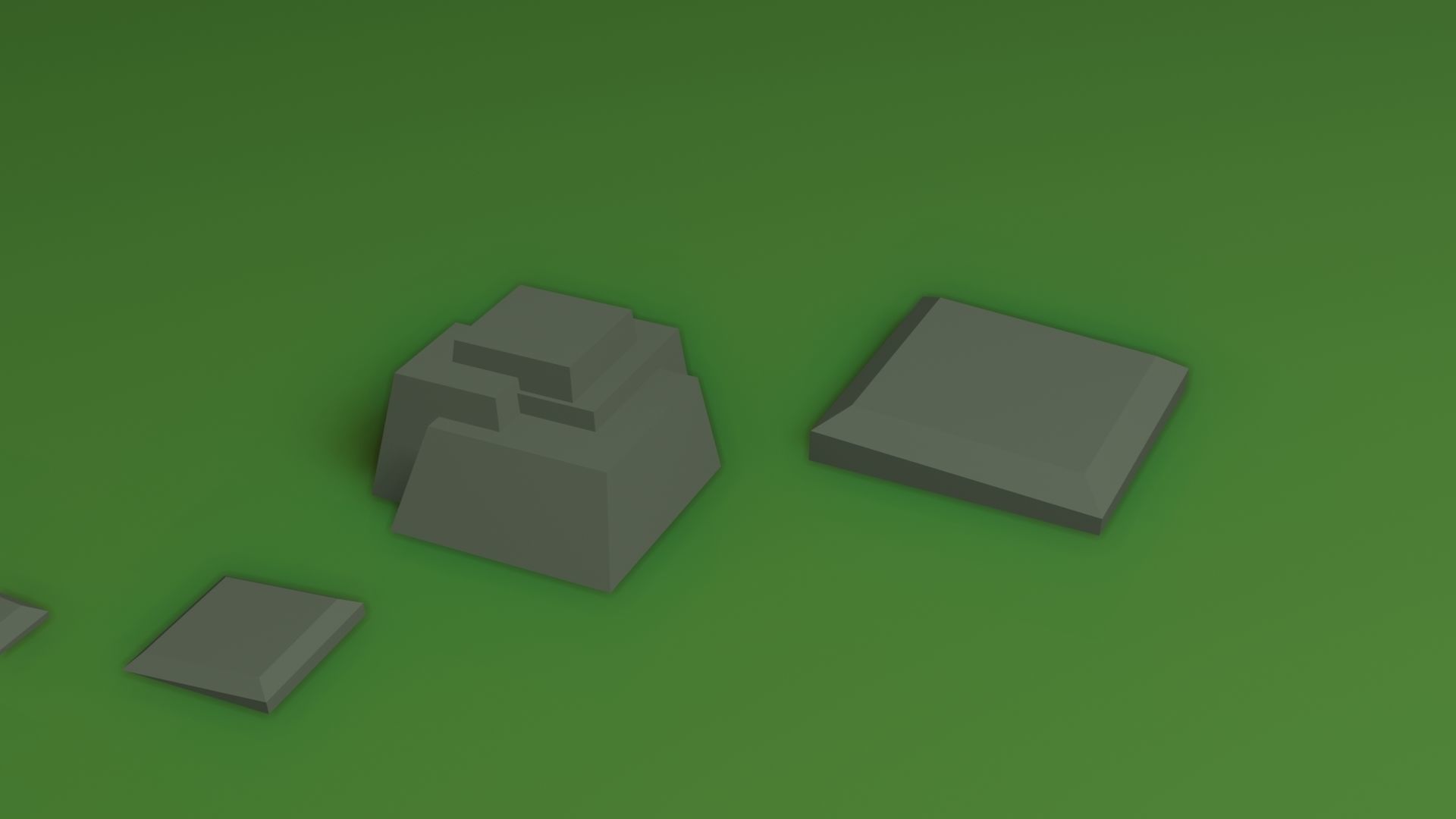 3D model low poly buildings VR / AR / low-poly | CGTrader