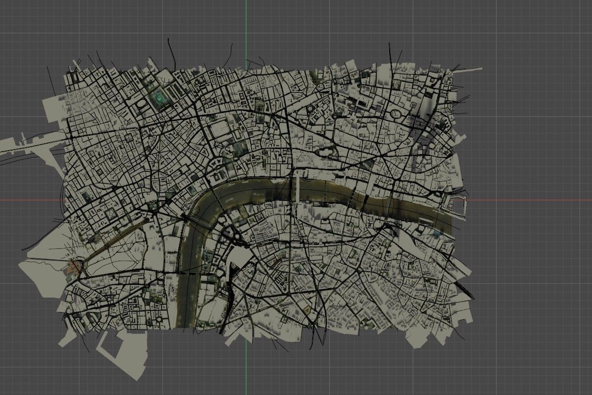 Mass buildings - London map 3D model | CGTrader
