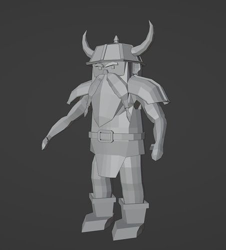 3D model 3D Dwarf Blender VR / AR / low-poly | CGTrader