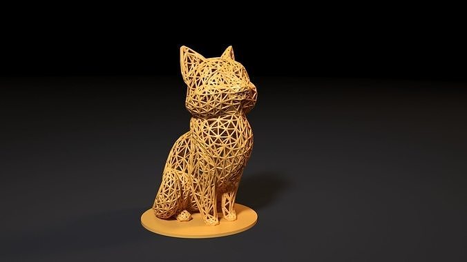 Cat decor 2 free 3D model 3D printable | CGTrader