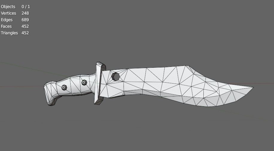 Super low poly Weapon Pack for Free free VR / AR / low-poly 3D model ...