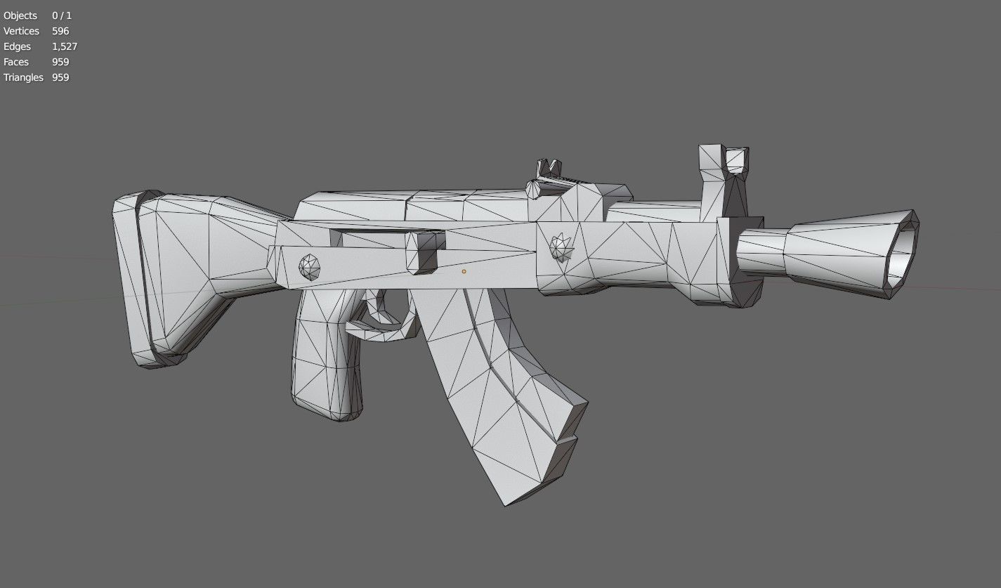 Super low poly Weapon Pack for Free free VR / AR / low-poly 3D model ...