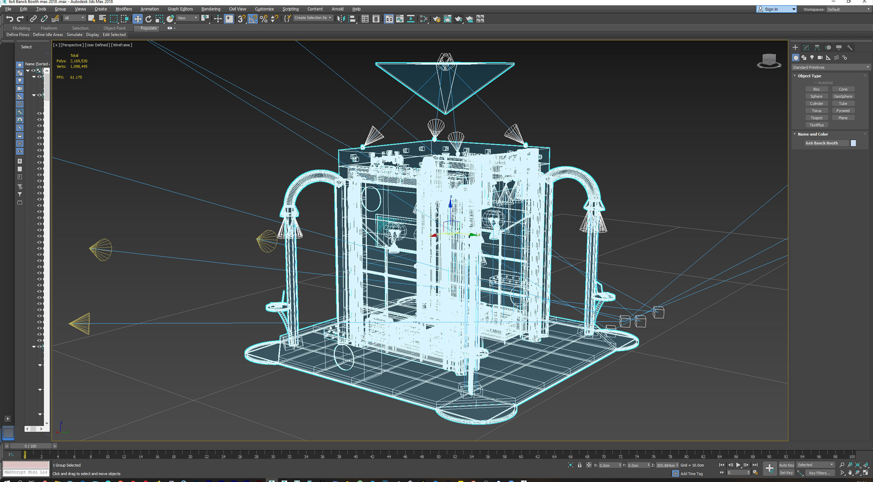 6x6 Banck Exhibition Booth Design 3D model | CGTrader