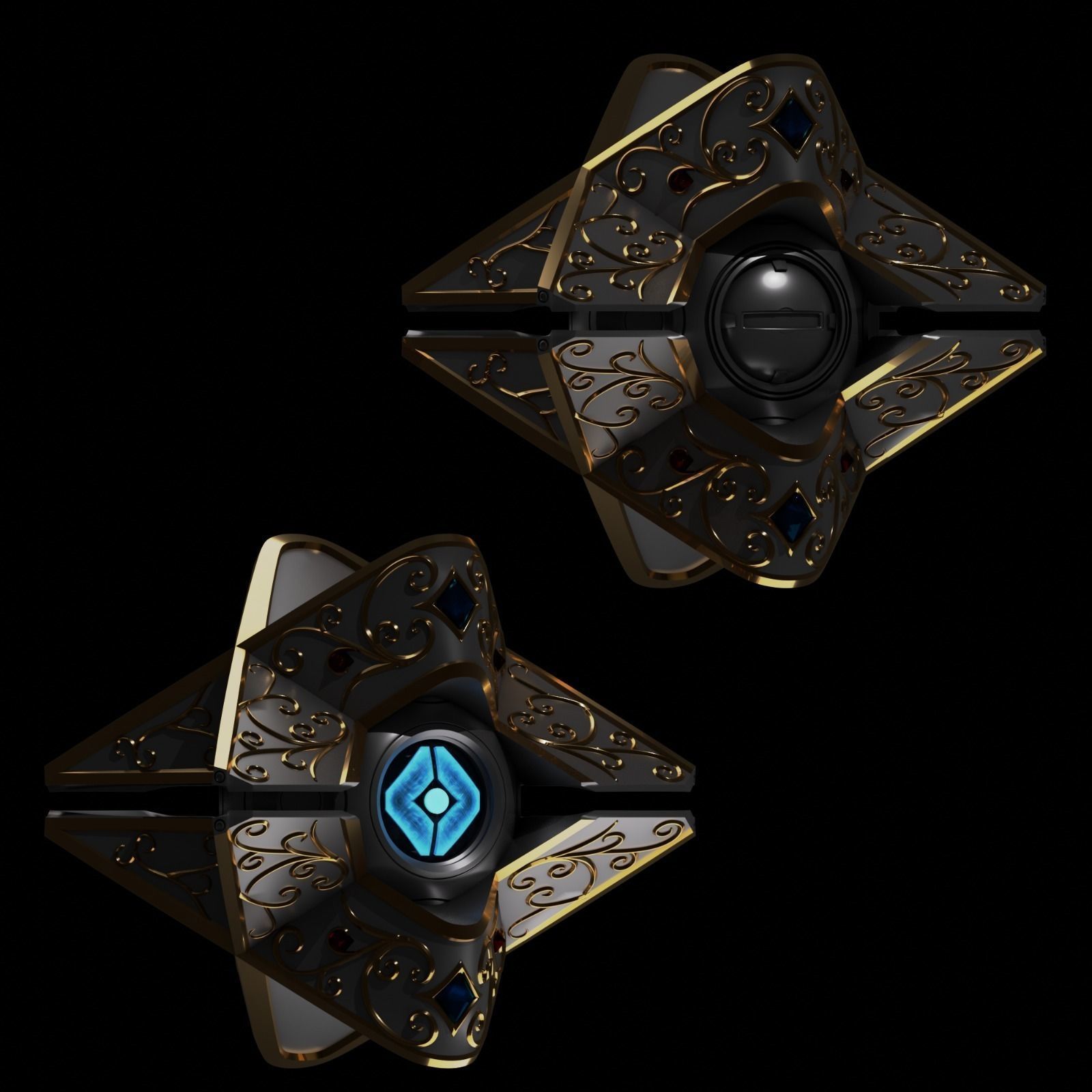 Destiny 2 Vigilance Ghost Sanctified Shell 3D model 3D printable | CGTrader