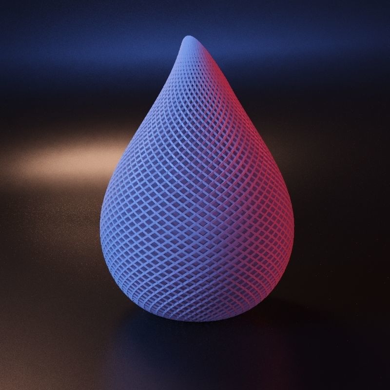 Vase drop 3D model 3D printable | CGTrader