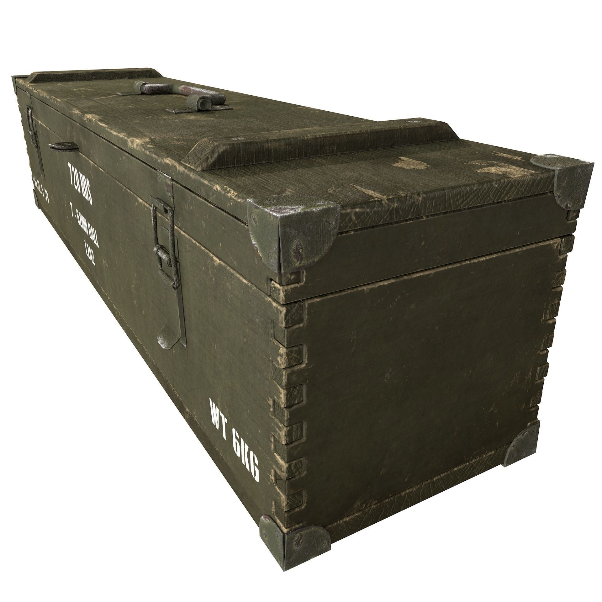 3D model Military Wooden Crate Army Low Poly VR / AR / low-poly | CGTrader