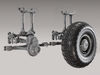 BTR and APC Suspension with Wheel 3D model | CGTrader