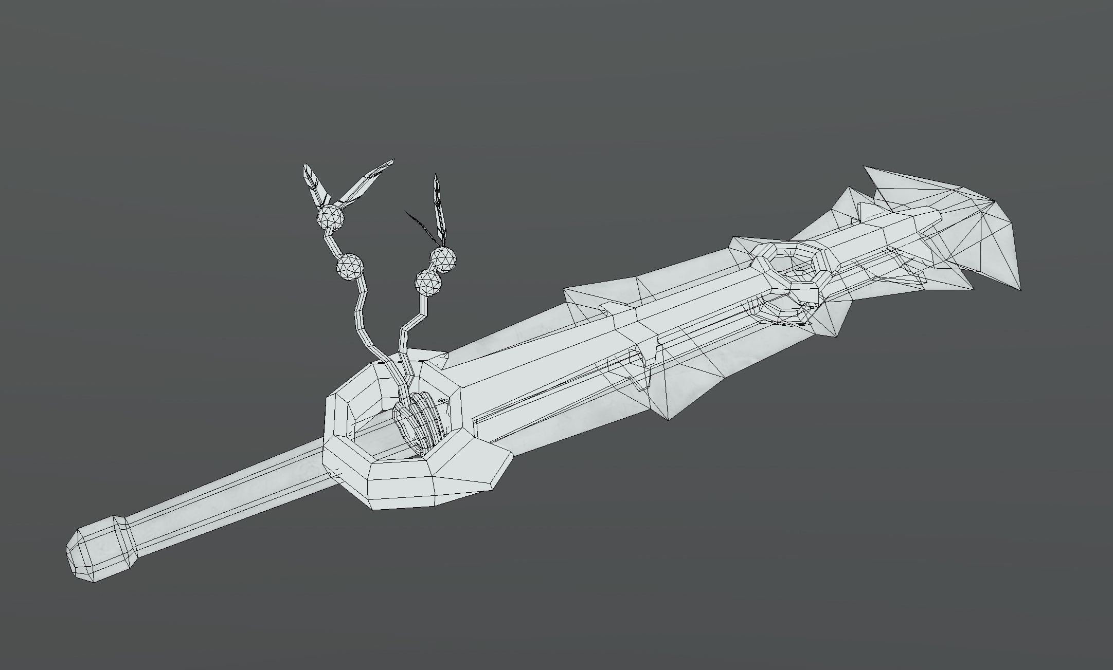 3D model Lowpoly Stylized Fantasy swords game ready PBR asset VR / AR ...