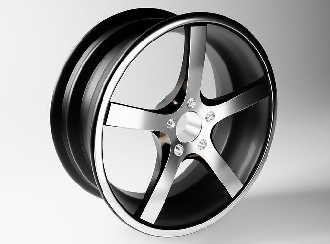 3D model Polished rim without tire VR / AR / low-poly | CGTrader