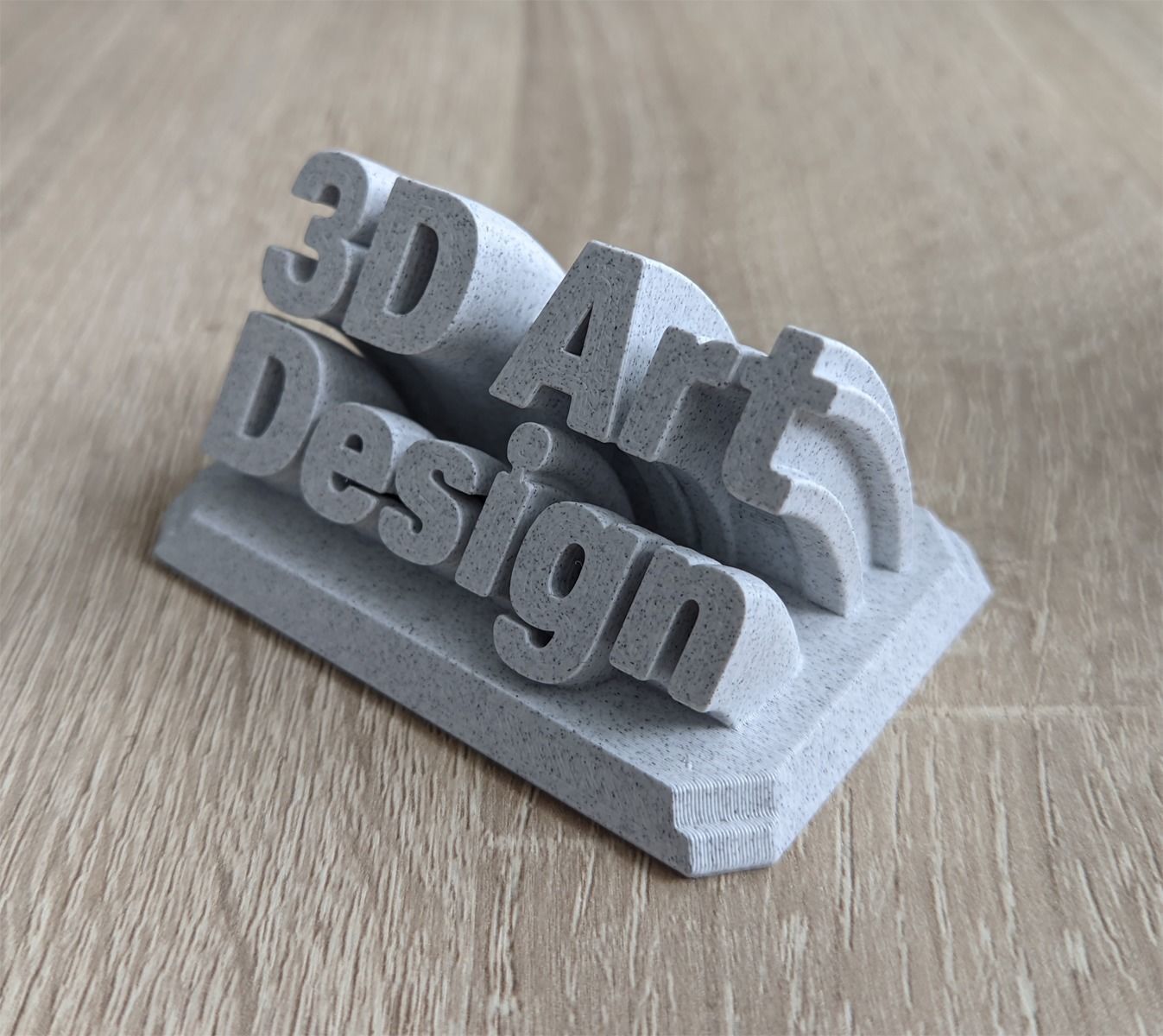 Printable Sweeping Text Plate 3D model 3D printable | CGTrader