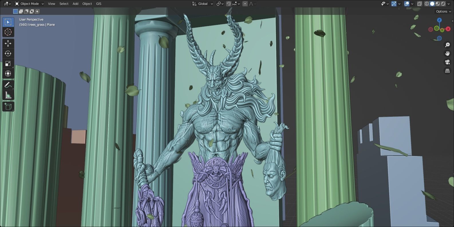 3D model The Awakening Concept Art By Blenderworks VR / AR / low-poly ...