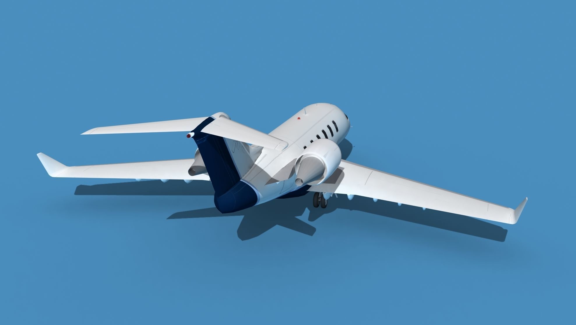 Bombardier CL604 Challenger V05 3D model rigged | CGTrader