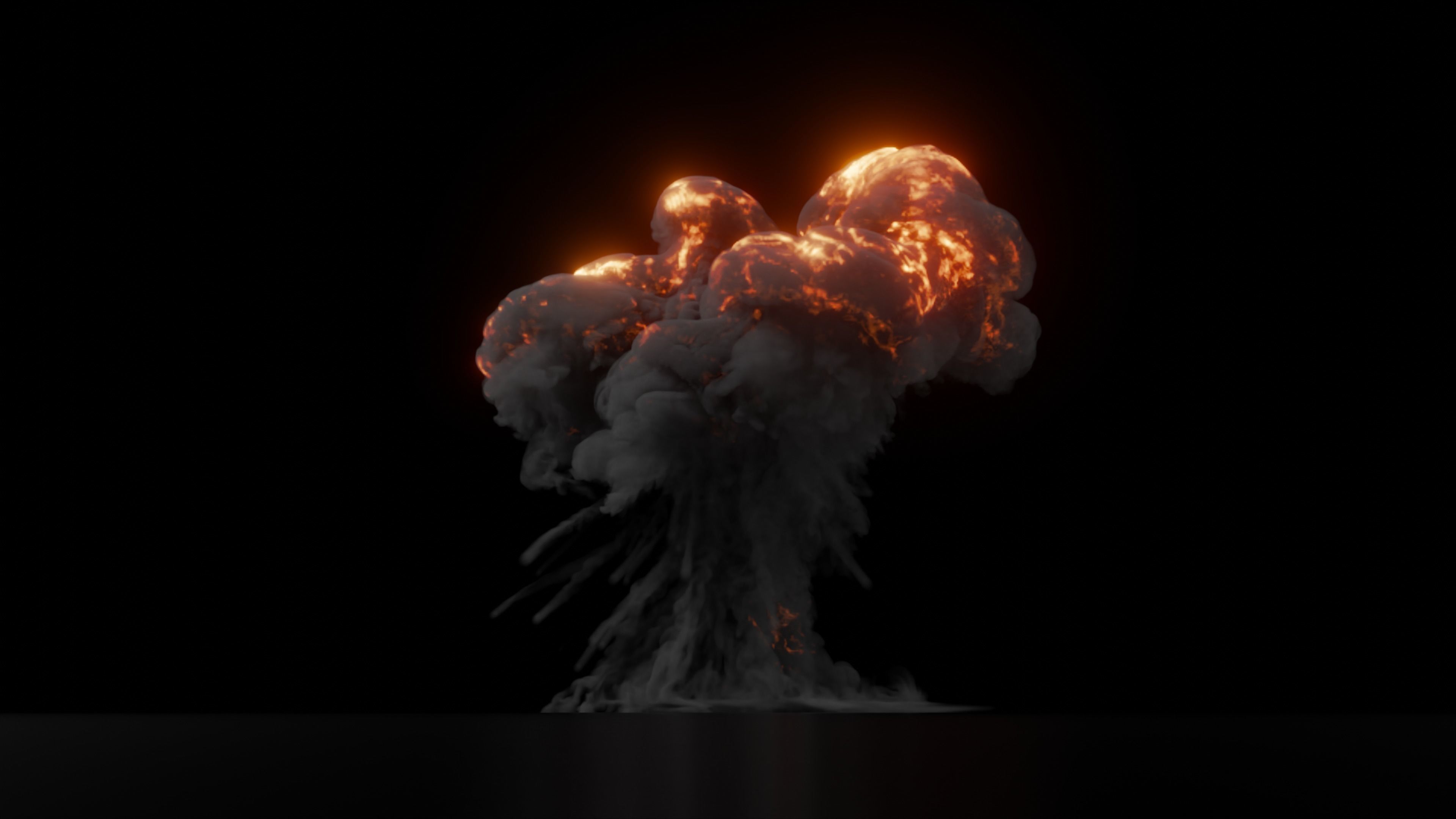 Oil Explosion VDB 3D Model 3D model | CGTrader