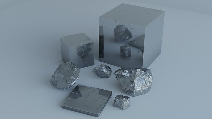 Procedural Chromium 3D model | CGTrader