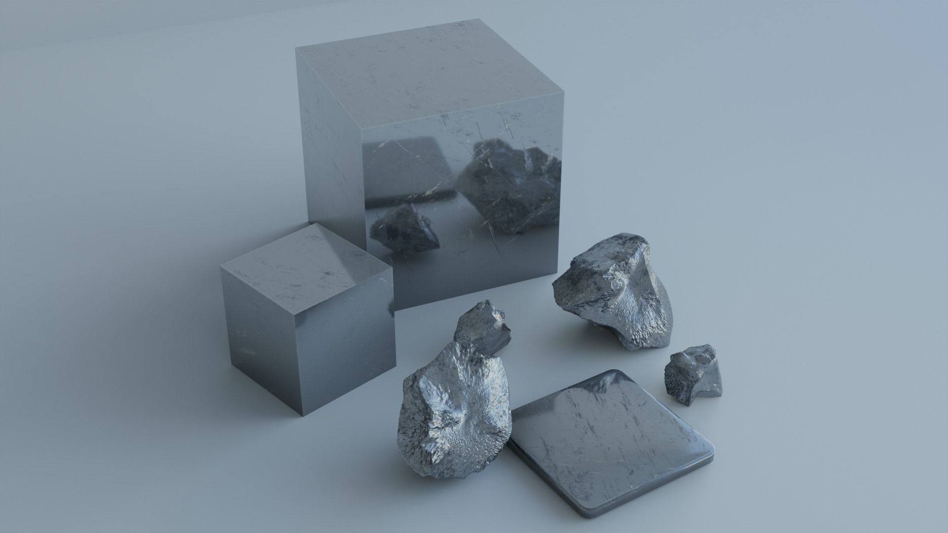 Procedural Chromium 3D model | CGTrader
