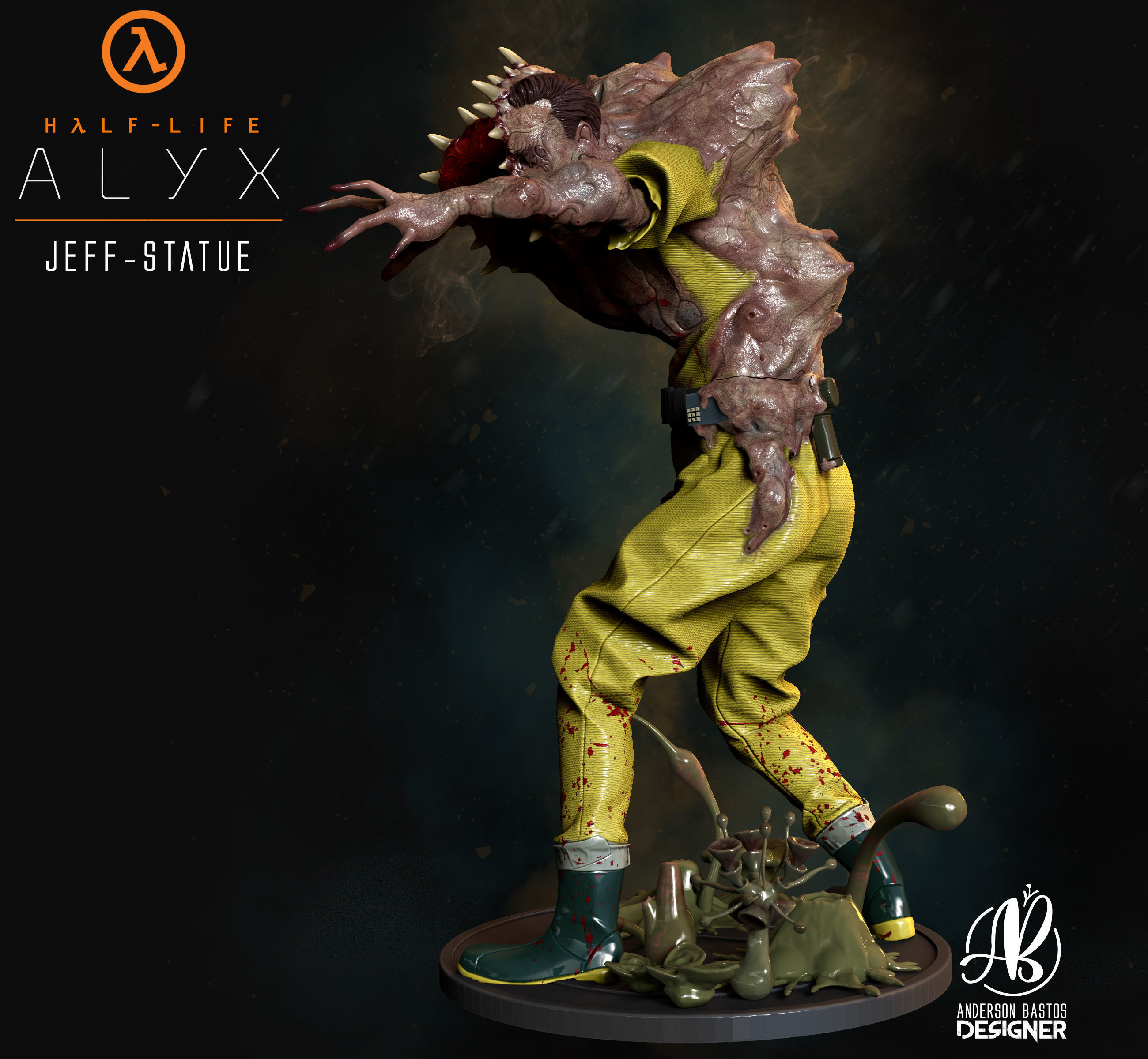 JEFF - HALF-LIFE- ALYX 3D model 3D printable | CGTrader