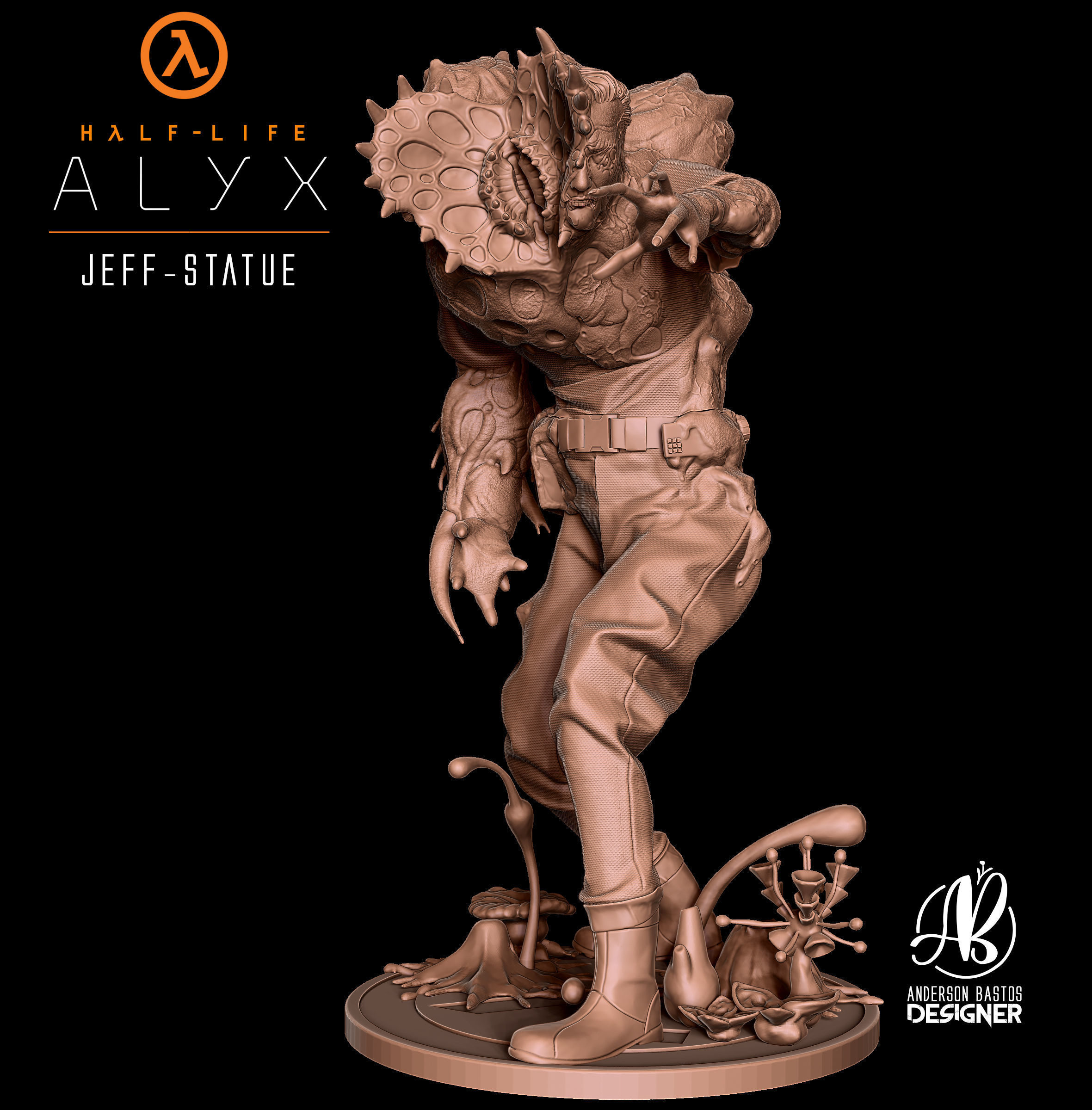 JEFF - HALF-LIFE- ALYX 3D model 3D printable | CGTrader