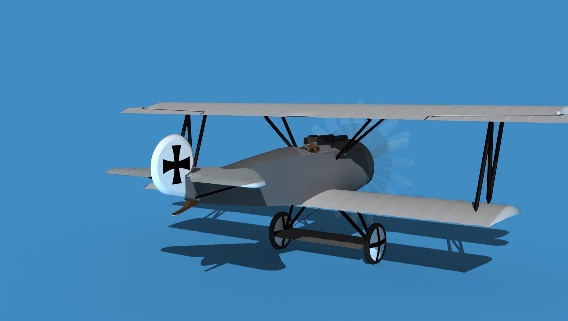 Fokker D-VI V00 3D model rigged | CGTrader