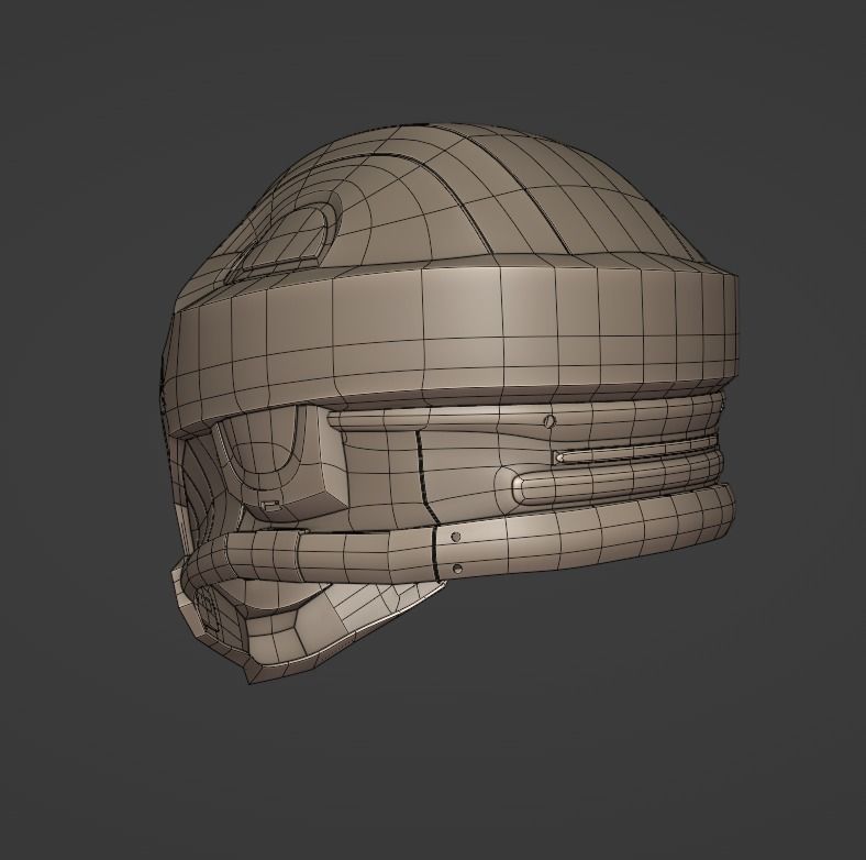 3D model Halo Recon Helmet With Print Ready STL VR / AR / low-poly ...