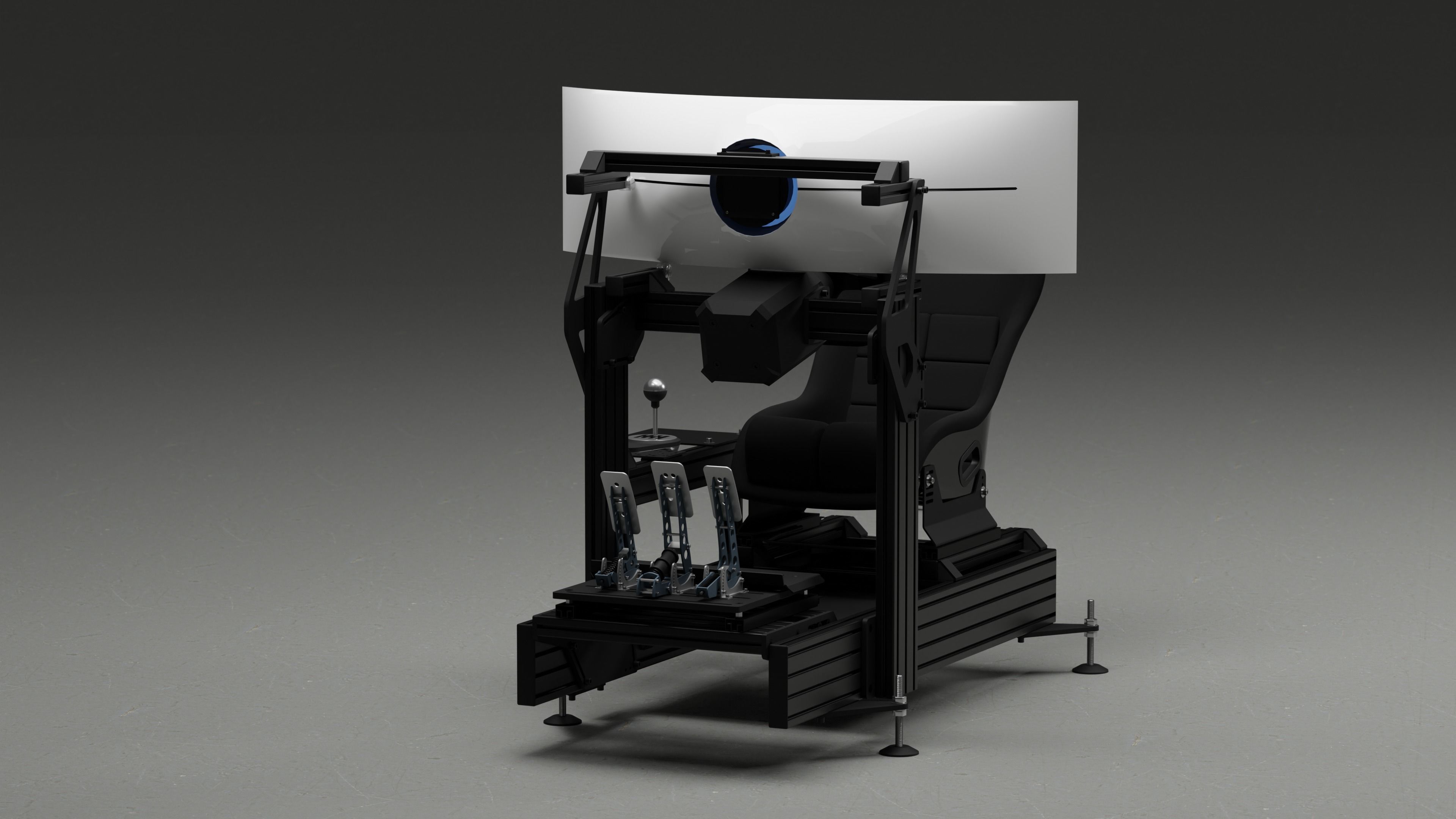 Racing Simulator Complete Sim Rig 3D model | CGTrader