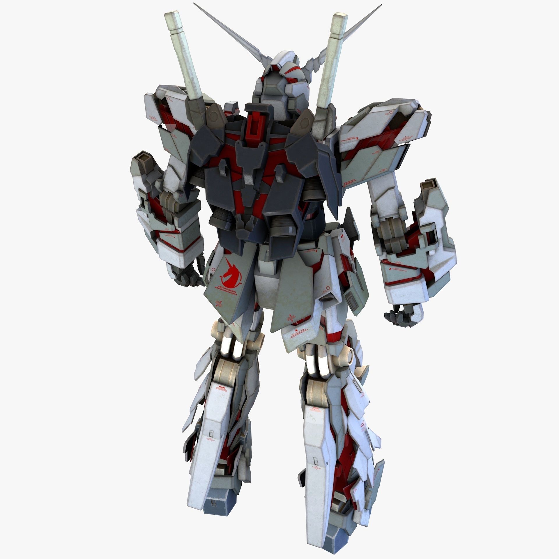 Gundam Unicorn RX-0 Gunpla Mega 3D model | CGTrader