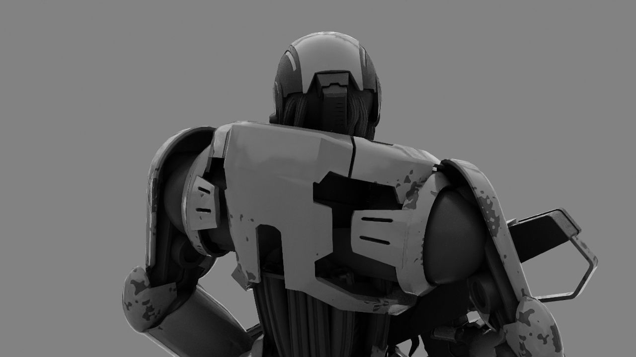 Android Soldier rigged character 3D model rigged | CGTrader