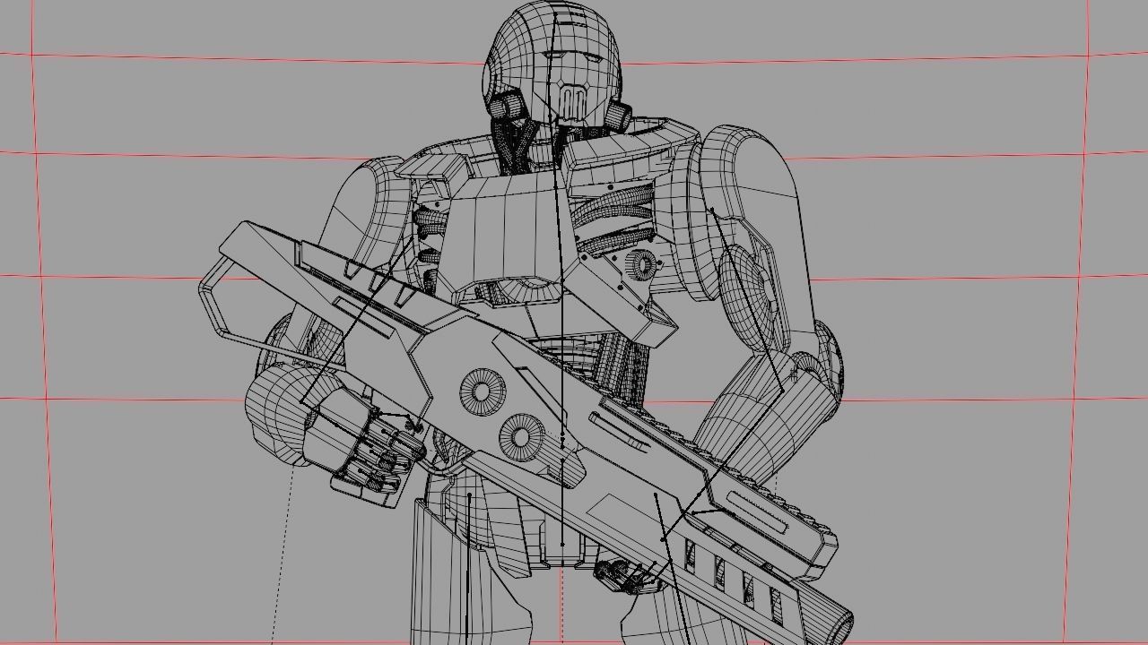 Android Soldier rigged character 3D model rigged | CGTrader