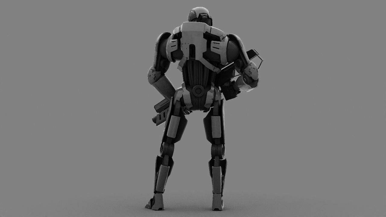 Android Soldier rigged character 3D model rigged | CGTrader
