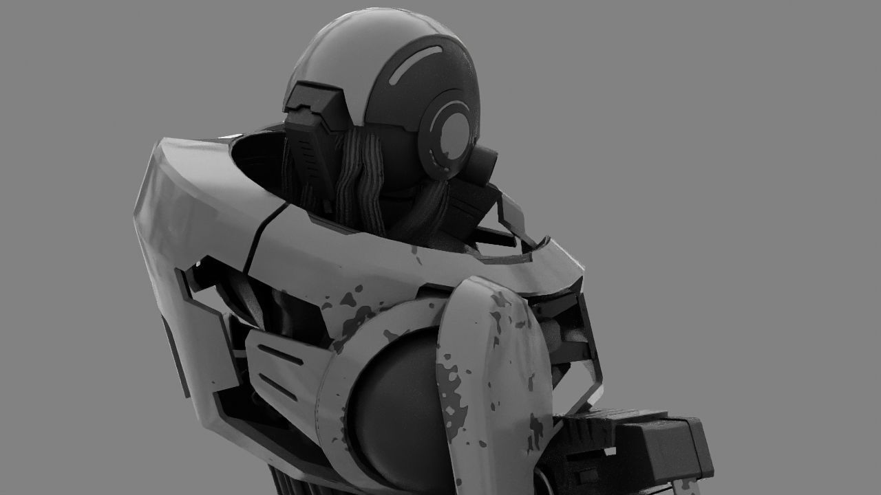Android Soldier rigged character 3D model rigged | CGTrader