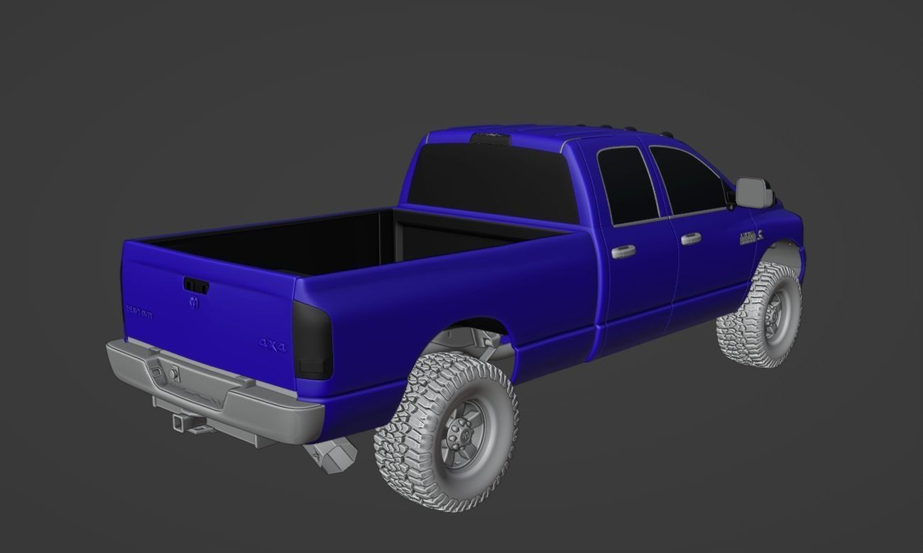 2007 3rd gen Ram 3D model | CGTrader