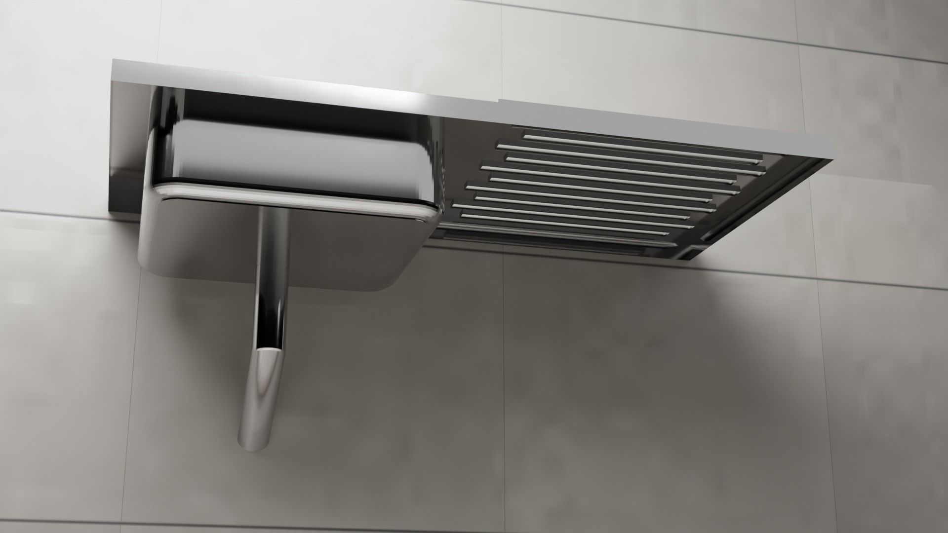 basin bathroom fan free VR / AR / low-poly 3D model animated rigged ...