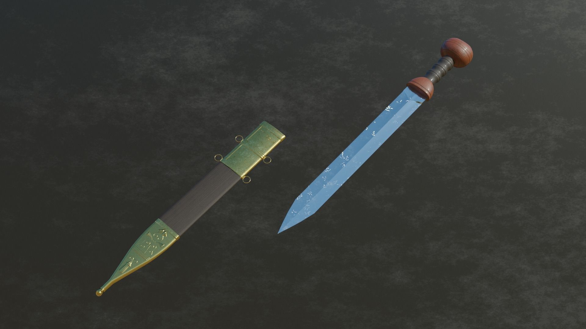 3D model Roman Gladius Sword VR / AR / low-poly | CGTrader