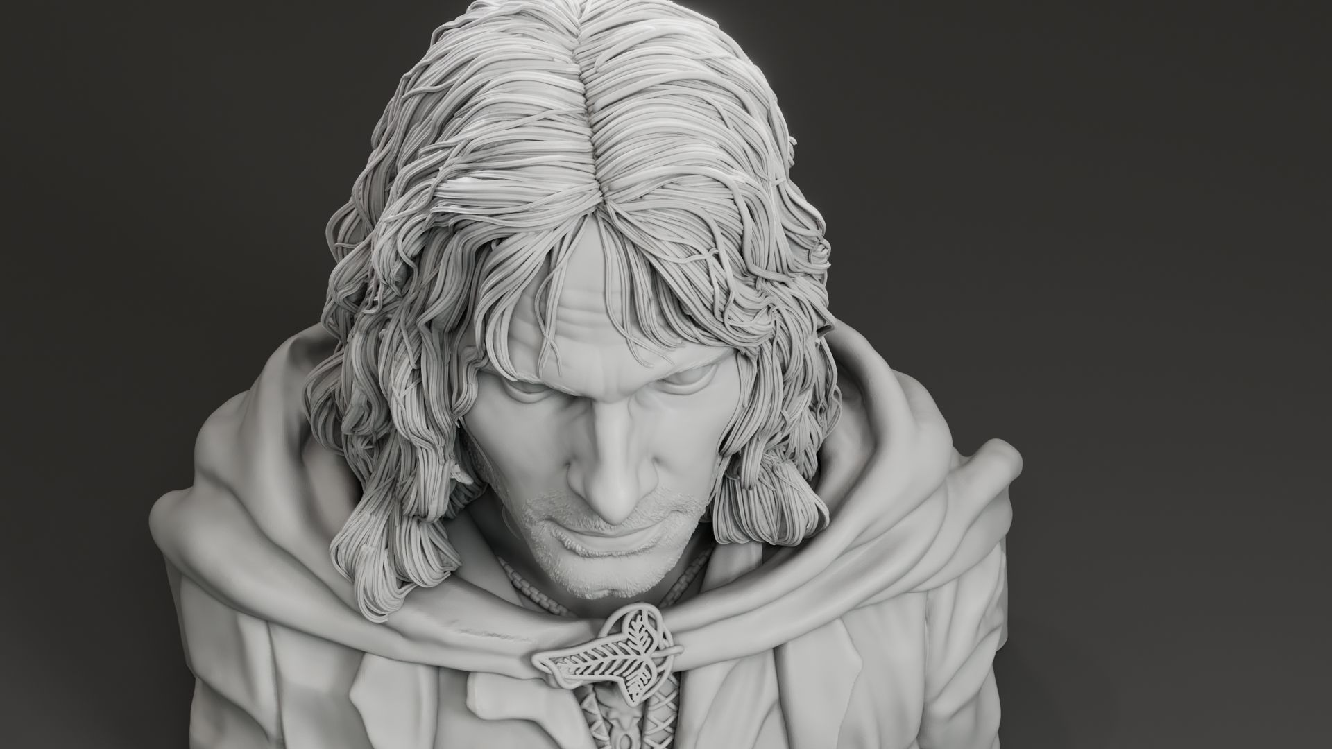 Viggo Mortensen - Aragorn - The Lord of the Rings 3D model 3D printable ...