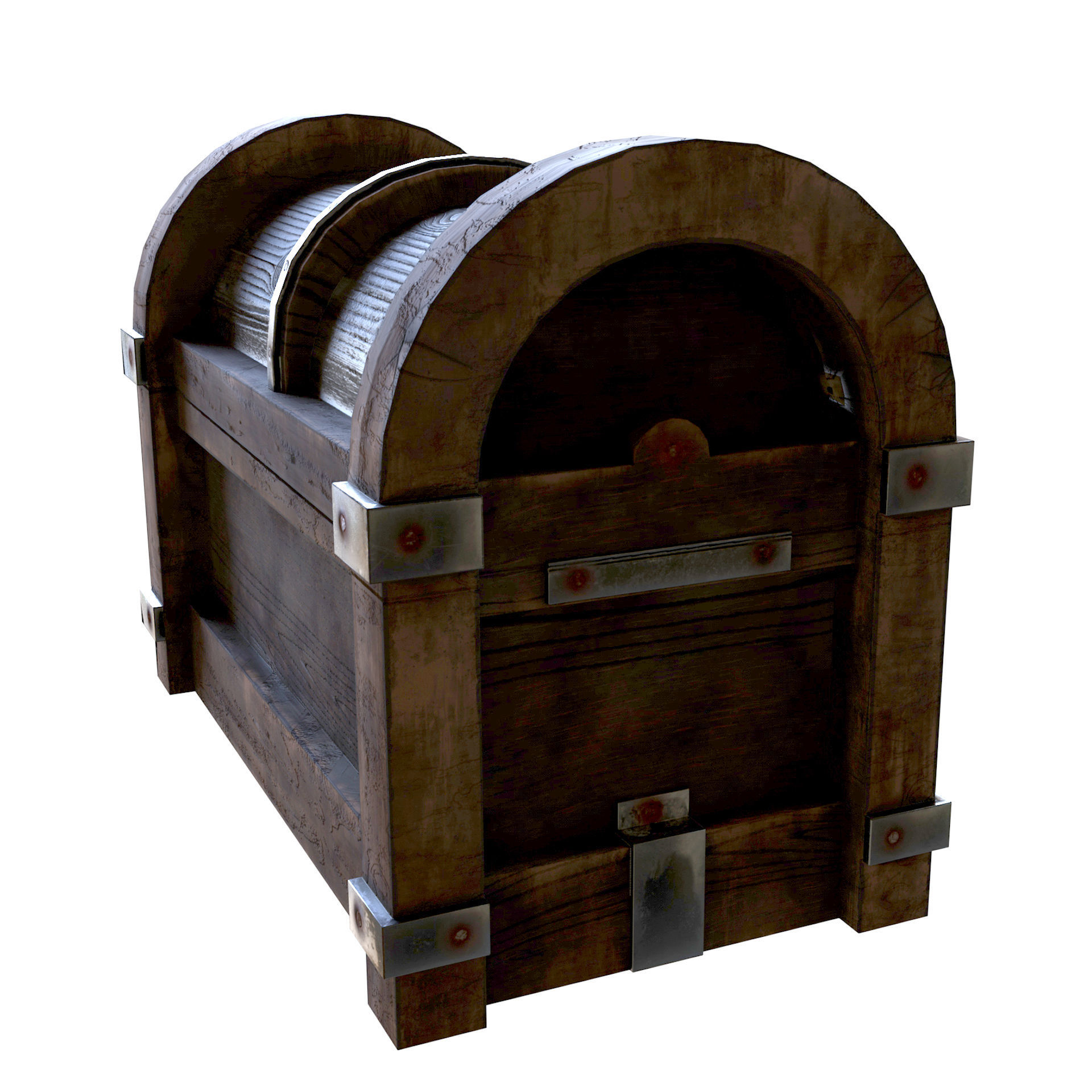 3D model Medieval Treasure Chest Game Ready VR / AR / low-poly | CGTrader