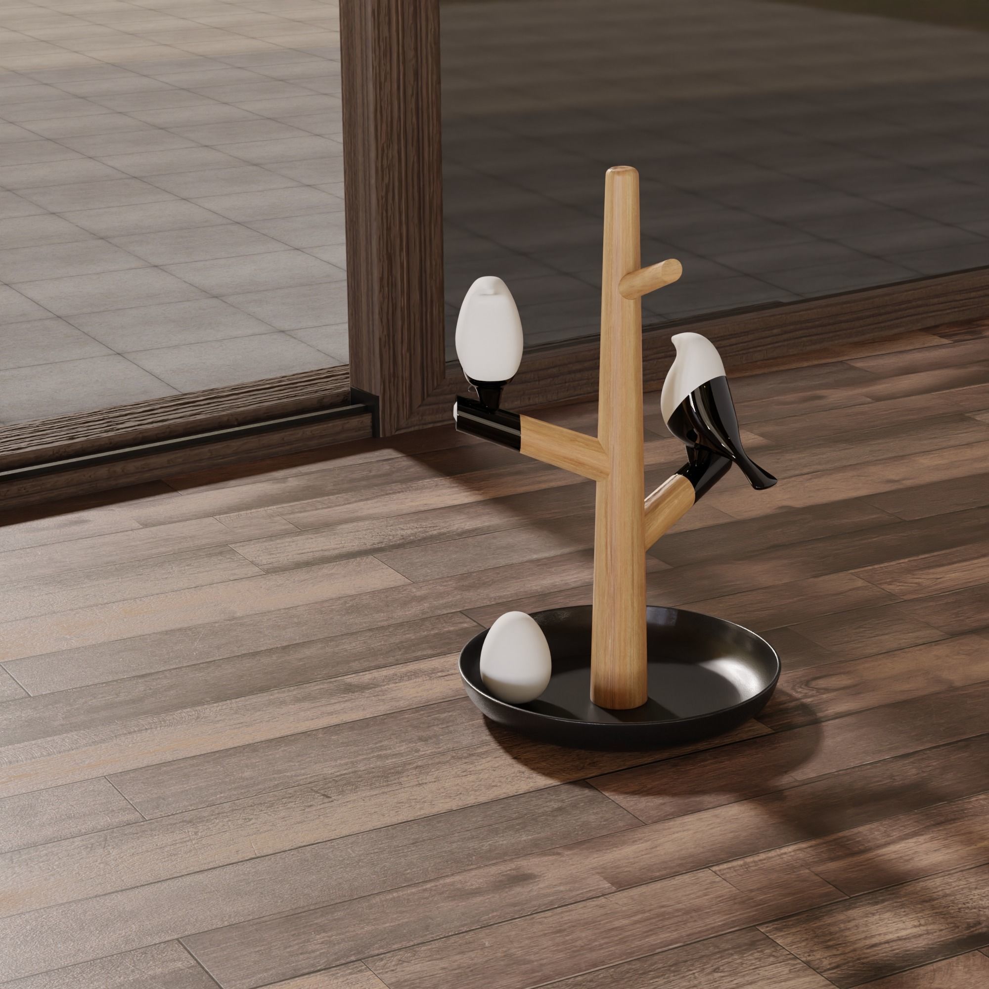 Smart Magpie Lamp 3D model | CGTrader