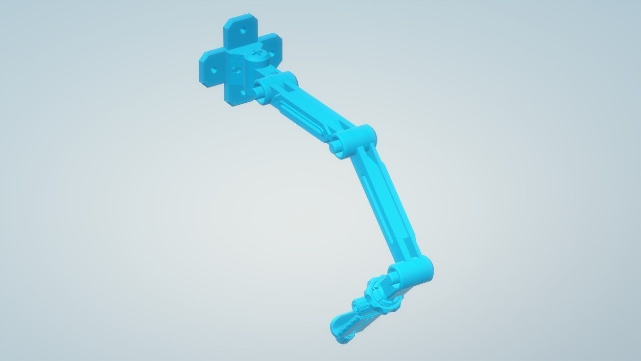 Articulated Wall Mounted Phone Holder 3D model 3D printable | CGTrader