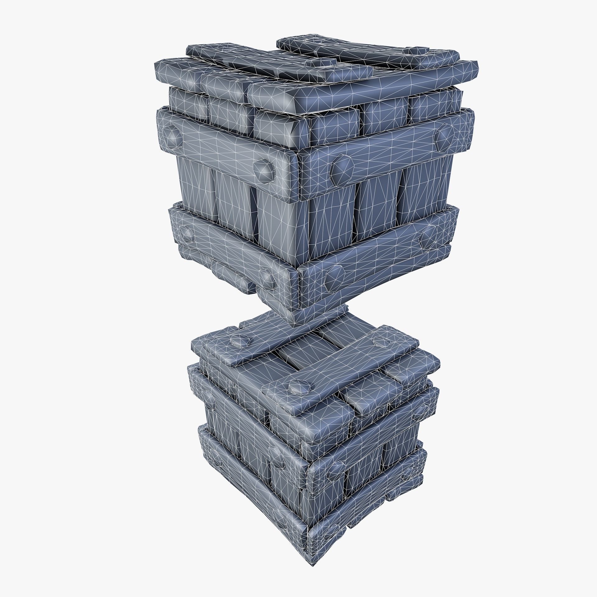 3D model Fantasy Wooden Crate Box Game Asset VR / AR / low-poly | CGTrader