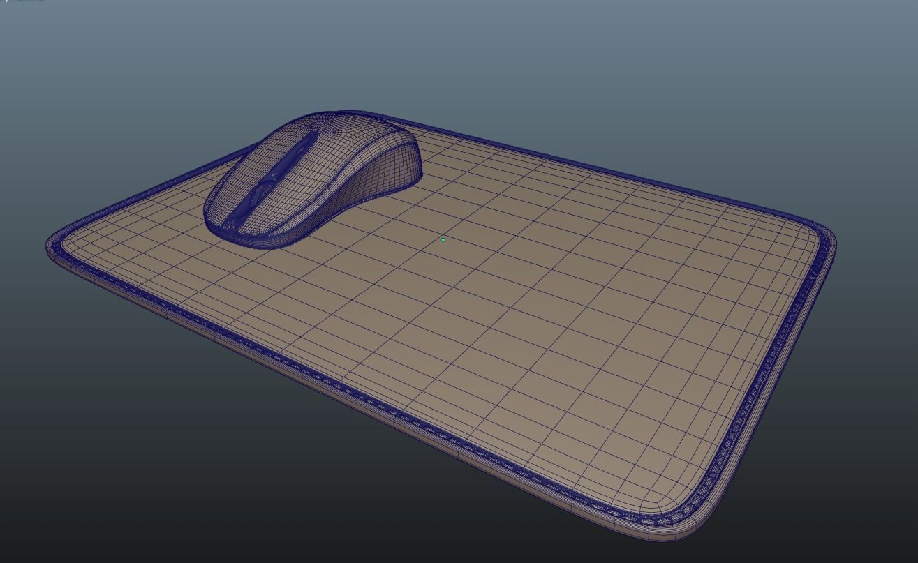 Computer mouse and pad free 3D model | CGTrader