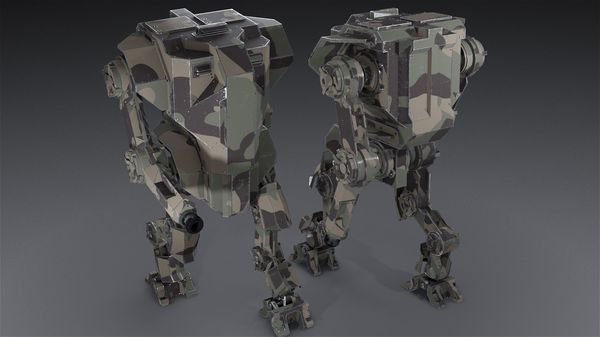 3D model Mech 04 - Ghost VR / AR / low-poly | CGTrader