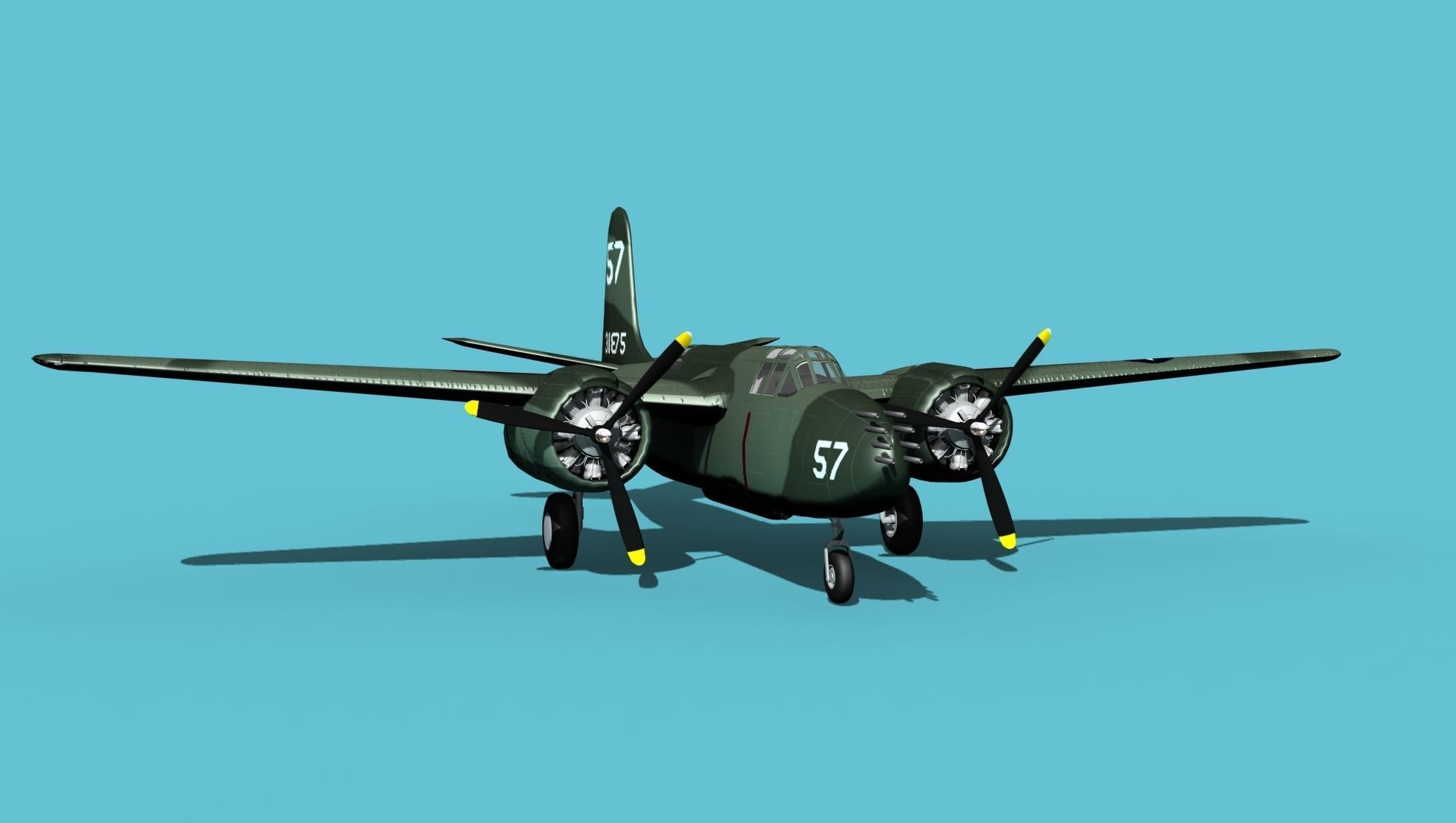 Douglas P70 Night Hawk V01 3D model animated rigged | CGTrader
