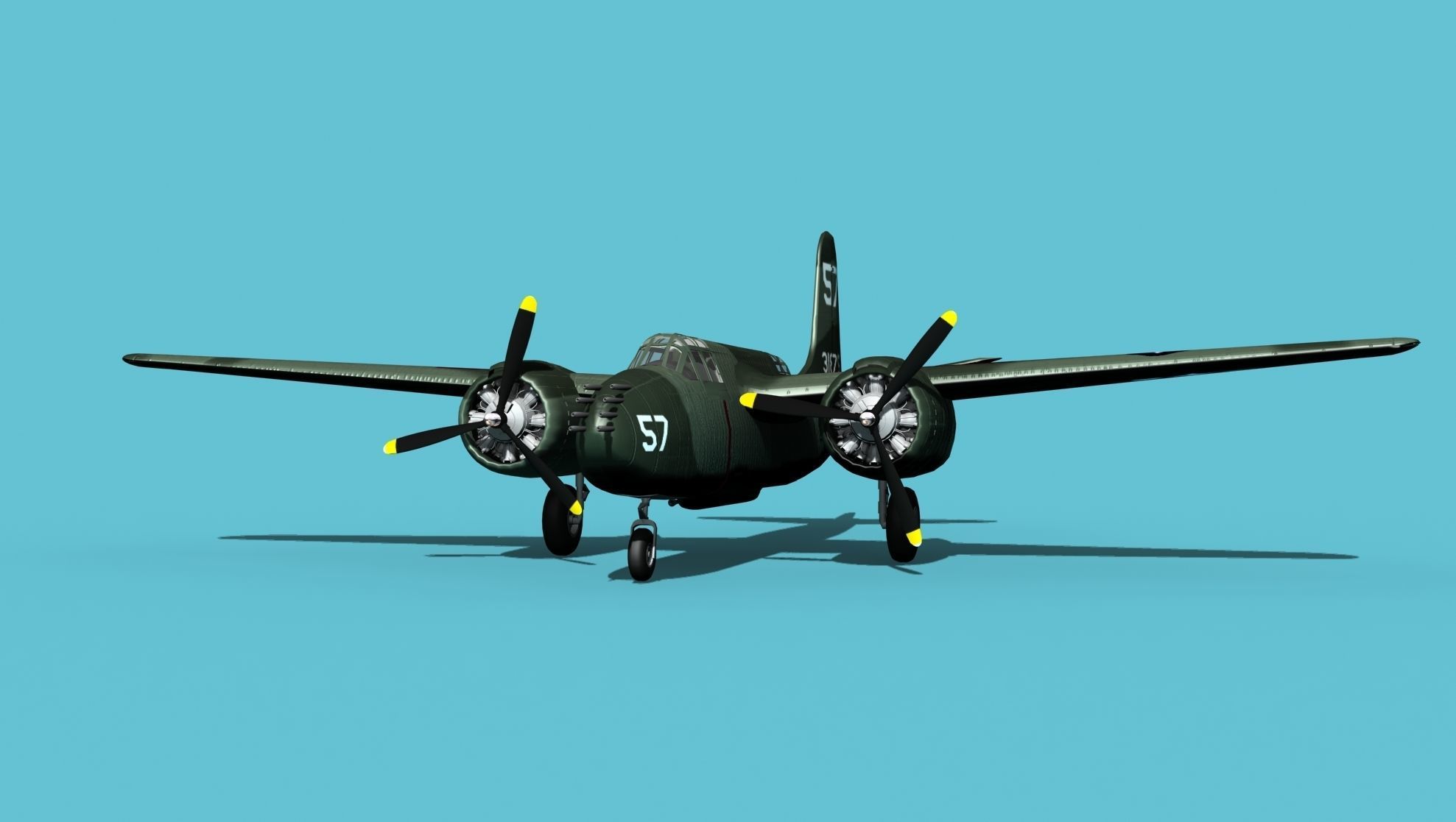Douglas P70 Night Hawk V01 3D model animated rigged | CGTrader